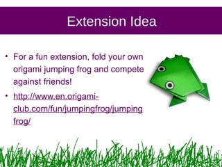 Jumping Frogs Problem | PPT