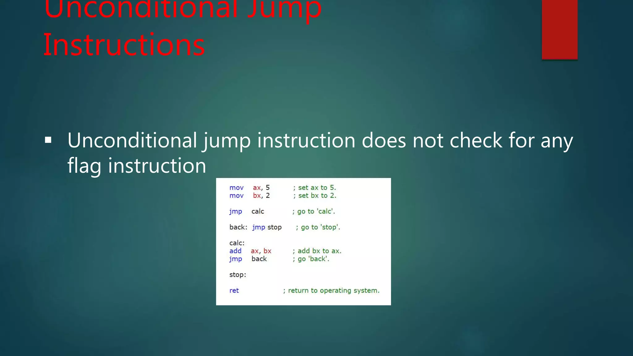 Jump&Loop instruction | PPT