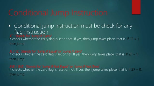 Jumpandloop Instruction Ppt
