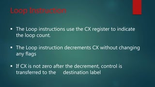 Jump&Loop instruction | PPT