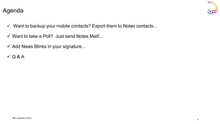 Tip and tricks for IBM Notes Mail - JUMP Session | PPT