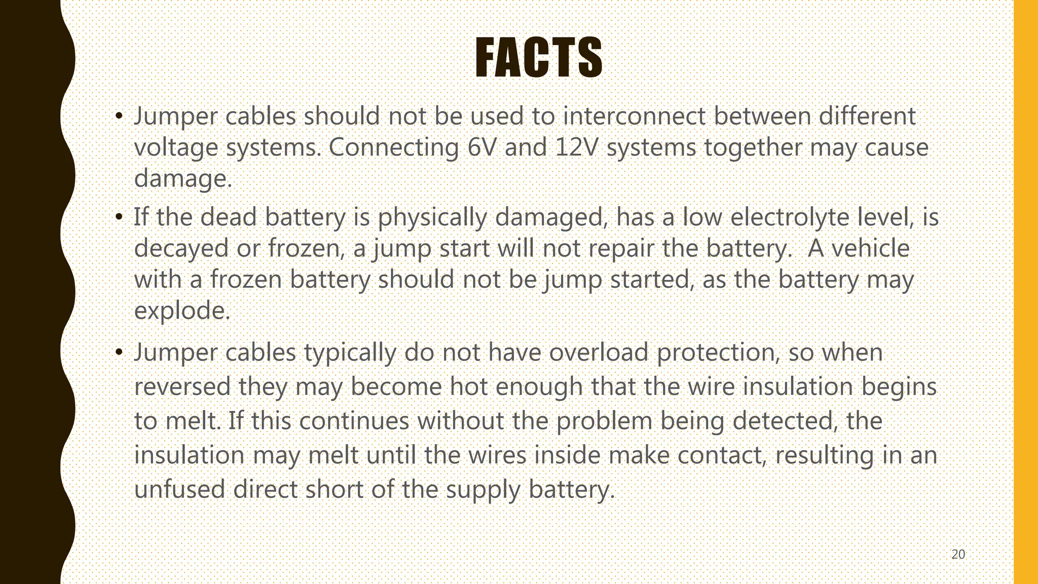 Jump starting a vehicle | PPTX