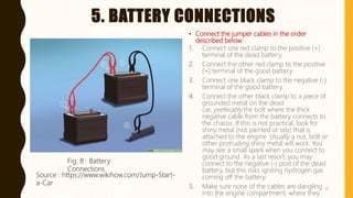 Jump starting a vehicle | PPTX