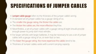 Jump starting a vehicle | PPTX