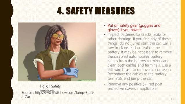 Jump starting a vehicle | PPTX