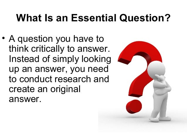 Jumpstart Essential Questions