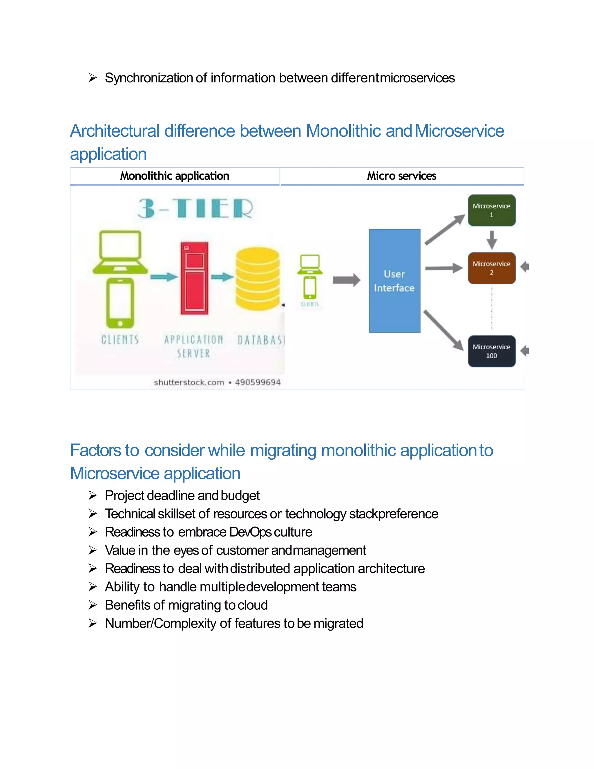 From Monolithic applications to Microservices | PDF