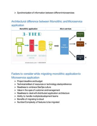 From Monolithic applications to Microservices | PDF