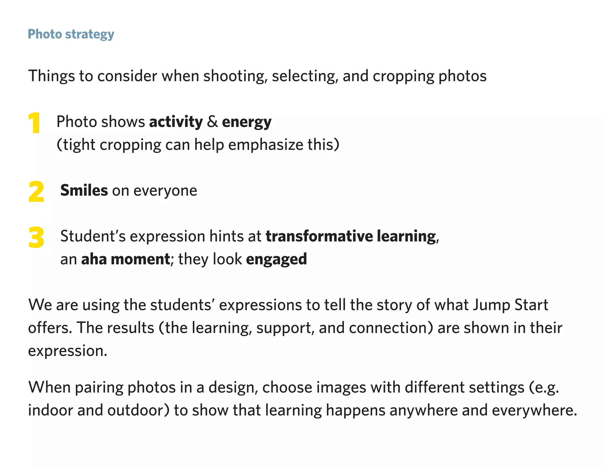 Jump Start Style Guide | PDF