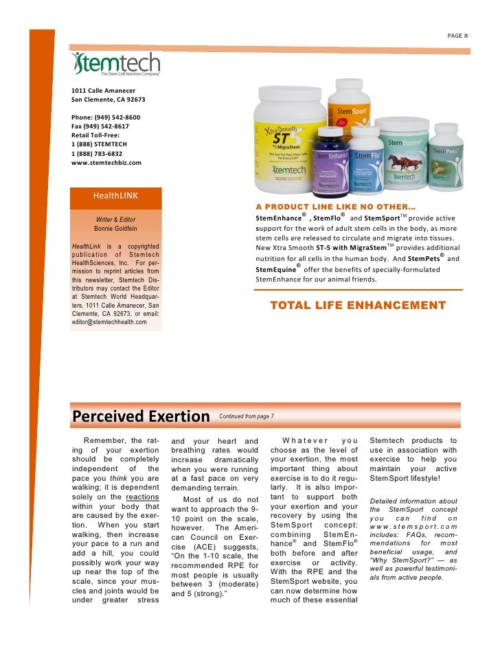 Health link from stemtech co..