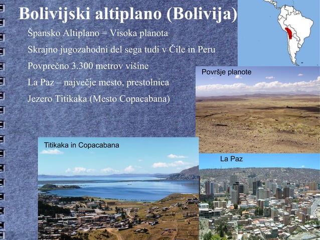 Naravne enote Južne Amerike | ODP