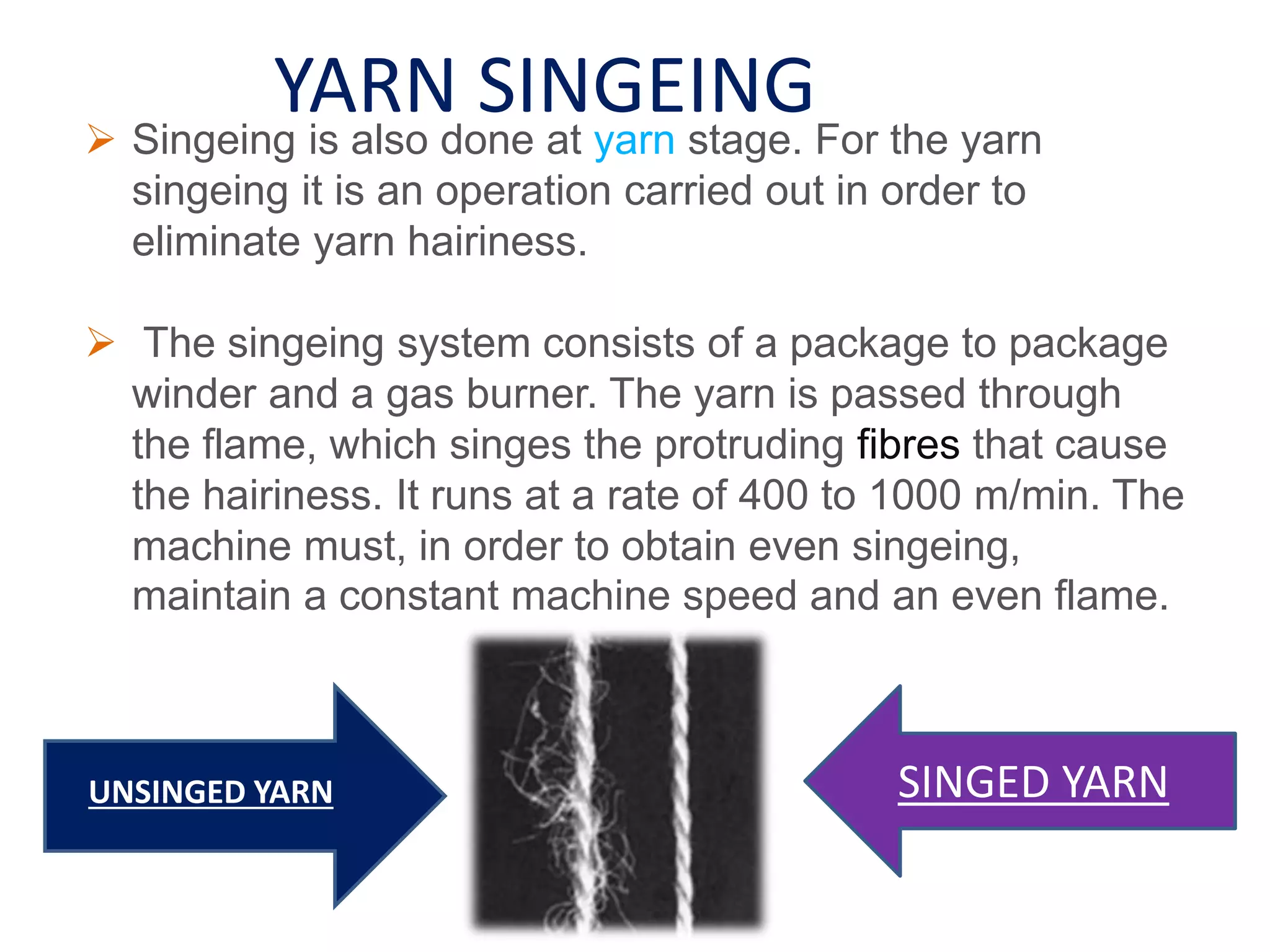singeing process | PPTX