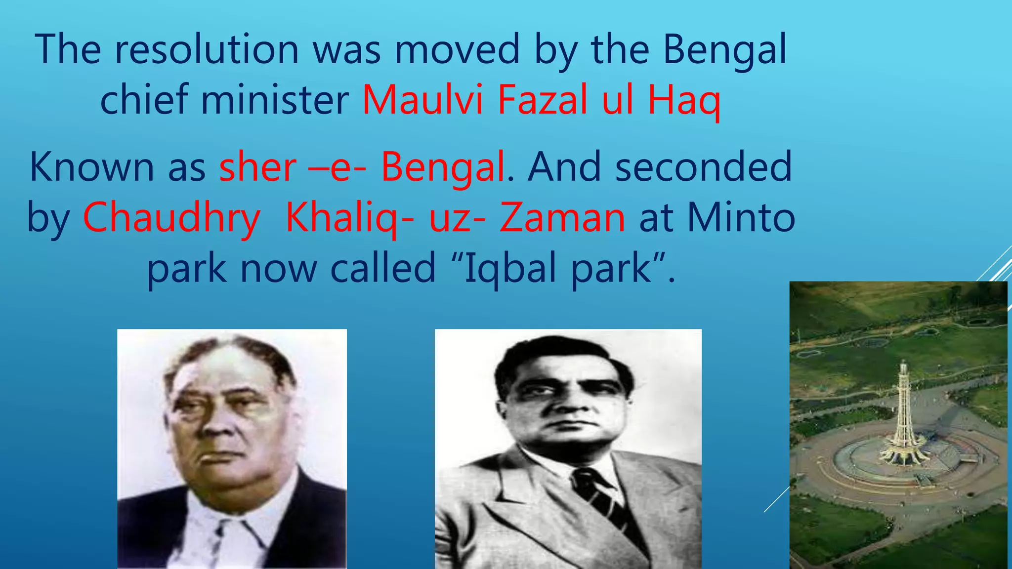 Lahore Resolution | PPT