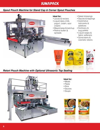 Junapack Pre Made Pouchers | PDF | Desserts and Baking | Food & Drink