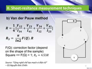Junction-depth & Sheet-resitance meassurement | PPTX