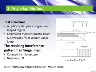 Junction-depth & Sheet-resitance meassurement | PPTX