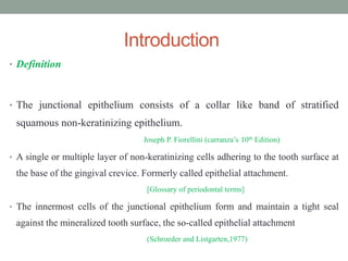 Junctional epithelium | PPTX