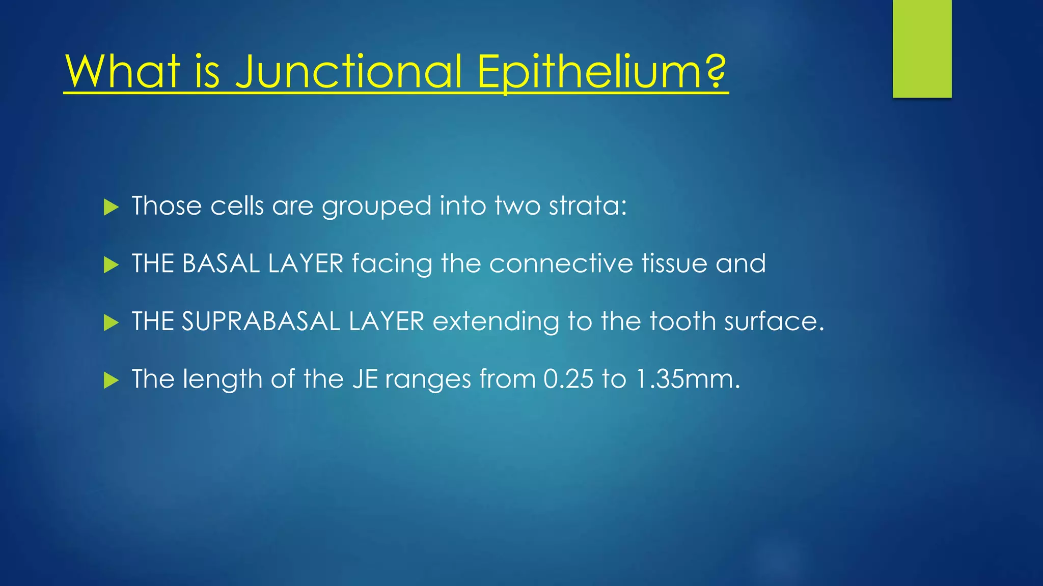 Junctional epithelium | PPTX