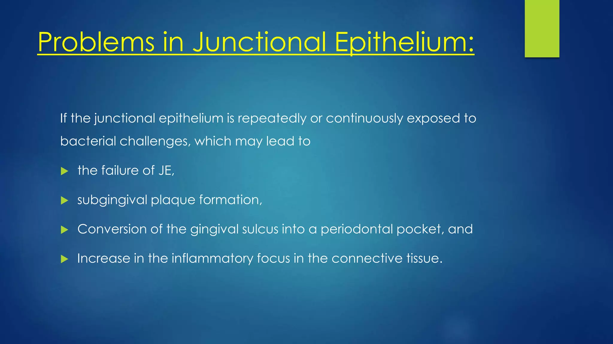 Junctional epithelium | PPTX