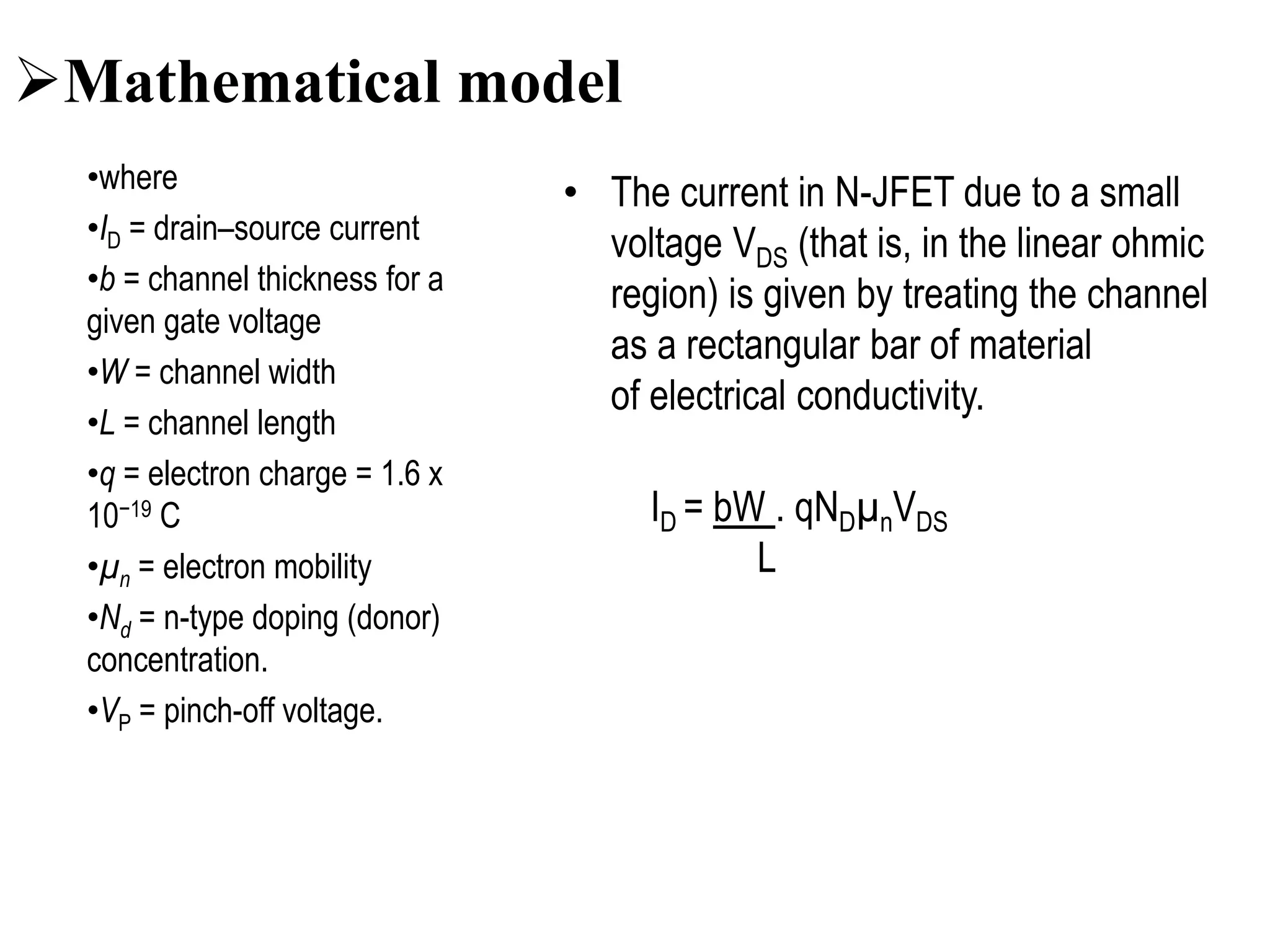 Junction Field Effect Transistor | PPTX