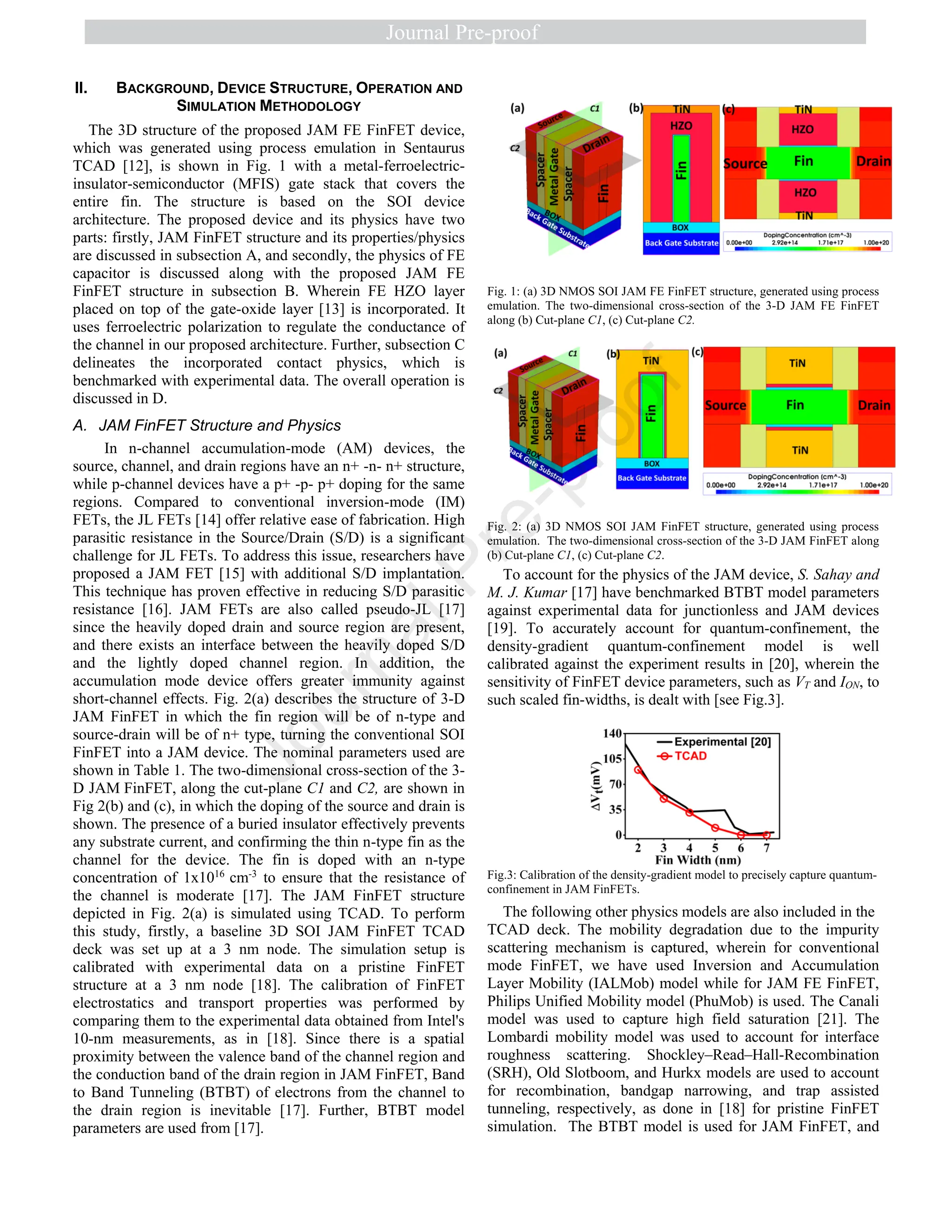 Junctionless Accumulation Mode Soi Ferroelectric Finfet For Synaptic