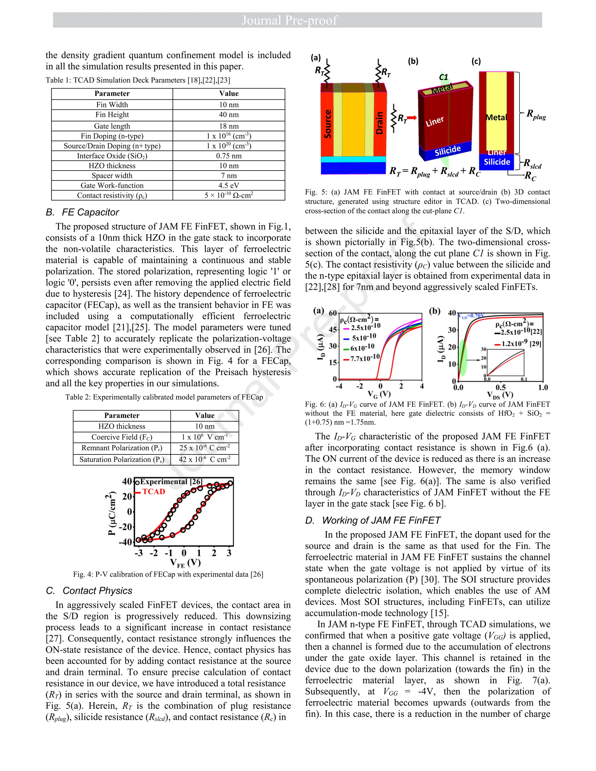 Junctionless Accumulation Mode Soi Ferroelectric Finfet For Synaptic