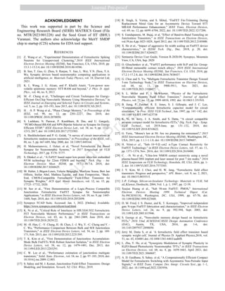 Junctionless Accumulation-Mode SOI Ferroelectric FinFET for Synaptic ...