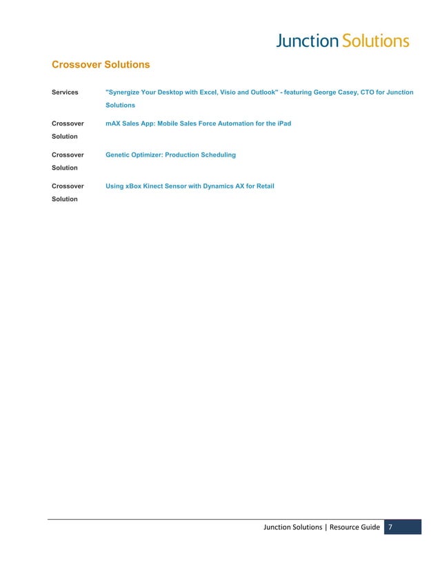 Junction Solutions Resource Guide Fy12 | PDF