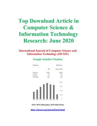 Top Download Article in Computer Science & Information Technology ...