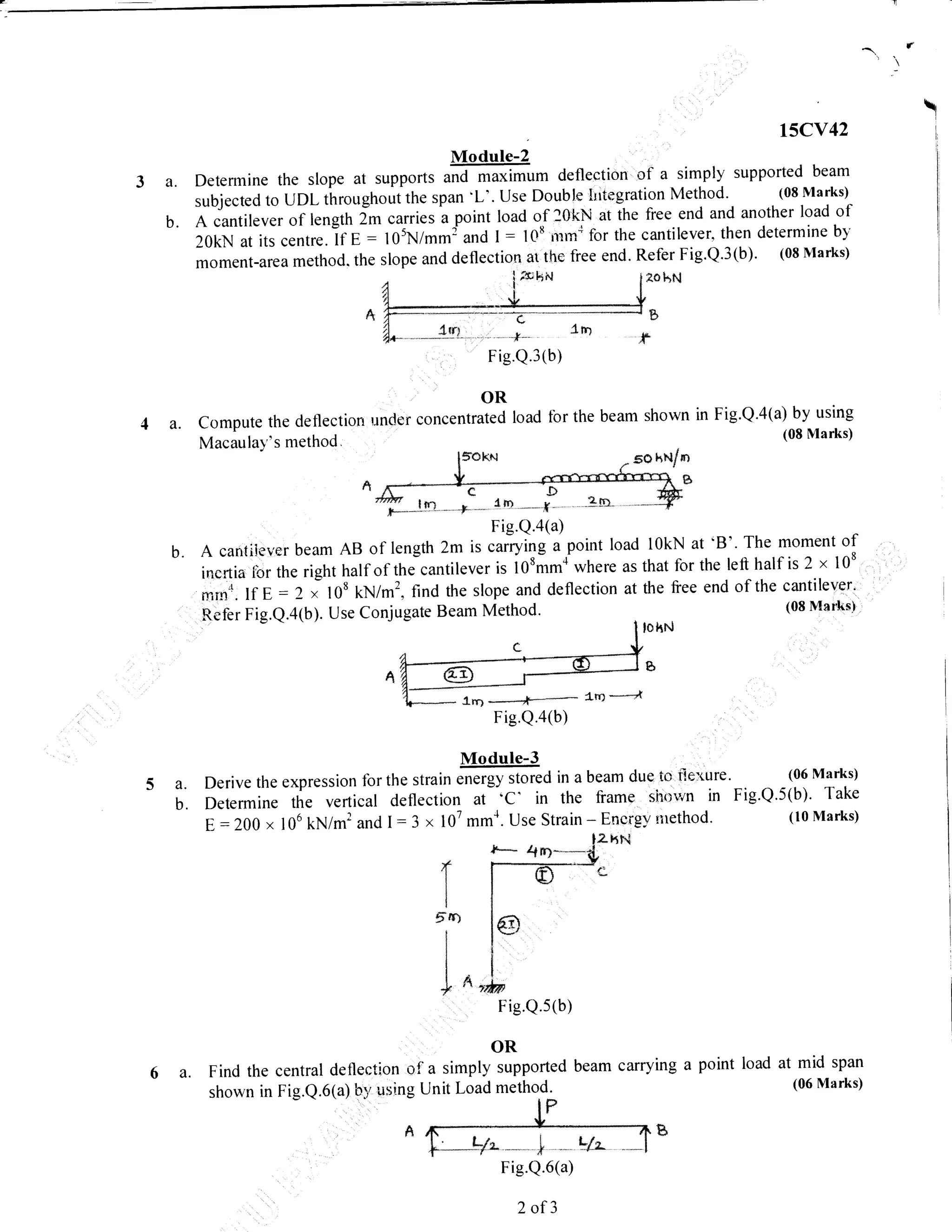 4th Semester Civil Engineering Question Papers June/july 2018 | PDF
