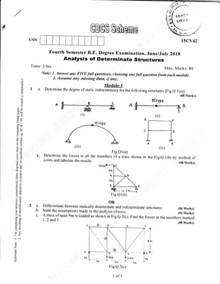 4th Semester Civil Engineering Question Papers June/july 2018 | PDF
