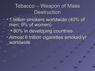 Passive smoking and anti-tobacco measures in Japan | PPT