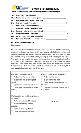 REVIEW FINAL TEST | PDF