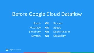 Unify Stream and Batch Processing using Dataflow, a Portable Programmable Model from Google | PPT