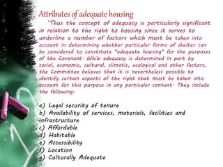 Functions and Problems related to Housing | PPT