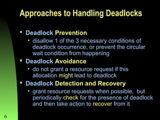 deadlock avoidance | PPT