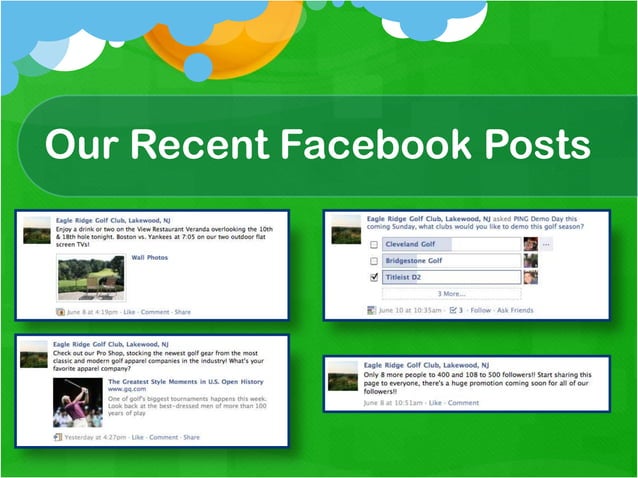 Golf Course Social Media Meeting | PPTX