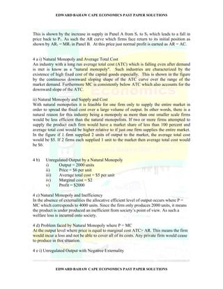 CAPE Economics, June 2004, Unit 1, Paper 2 suggested answer by Edward ...