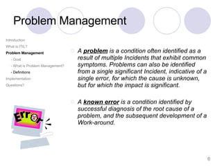 June2007 Implementing Itil Problem Mgmt | PPT