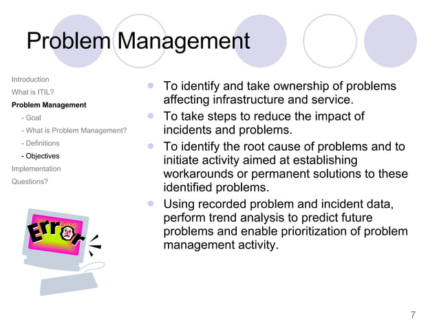 June2007 Implementing Itil Problem Mgmt | PPT
