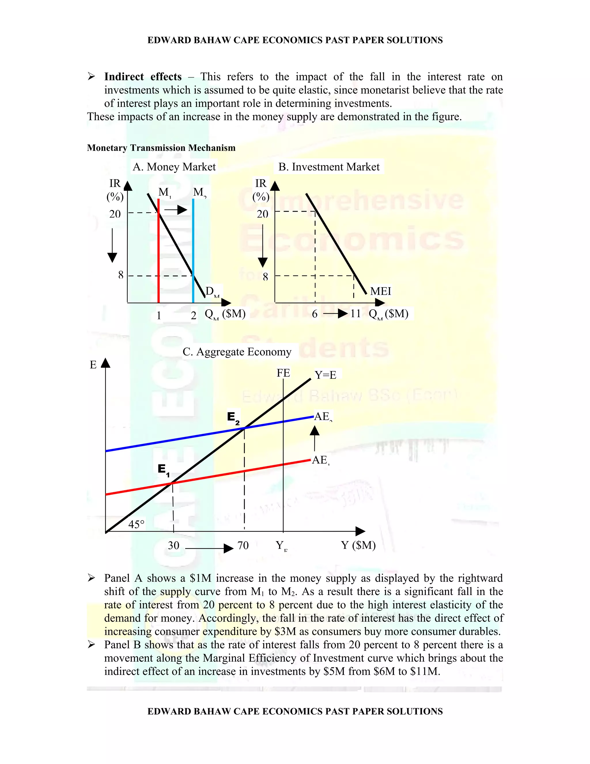 CAPE Economics, June 2007, Unit 2, Paper 2 suggested answer by Edward ...