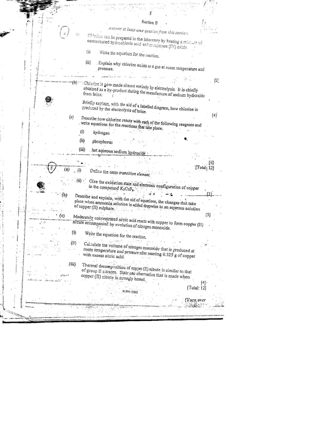 June 2008 Chemistry Paper 1 Advanced level session zimsec | PDF