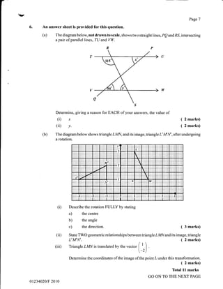 cxc June 2010 math | PDF