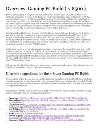 Gaming PC Builds - June 2012 | PDF | PC Games | Video Gaming