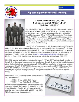 June 2013 environmental newsletter | PDF