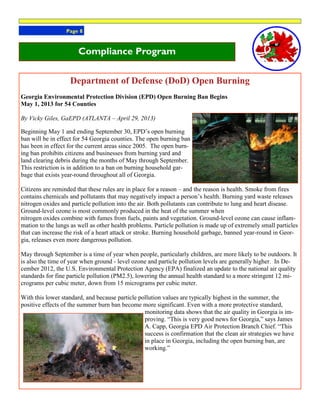 June 2013 environmental newsletter | PDF