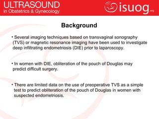 UOG Journal Club: Uterine sliding sign in DIE | PPT