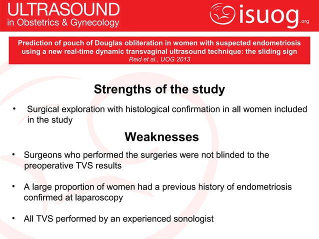 UOG Journal Club: Uterine sliding sign in DIE | PPT