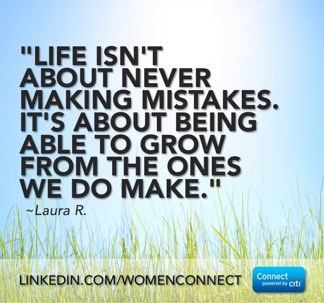 Grow From Your Mistakes