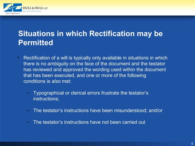 The Basics of Rectification | PPT | Legal Services Industry | Industries